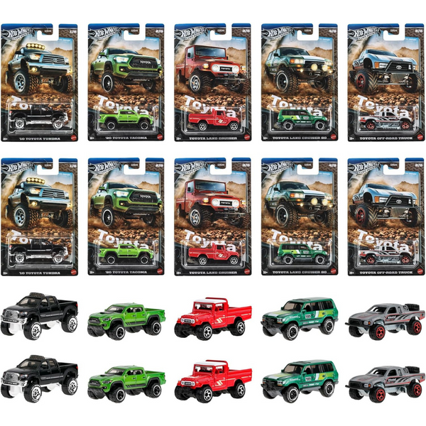 Hot Wheels Theme Automotive Assortment Toyota Trucks Mix Set of 10【HWZ ...